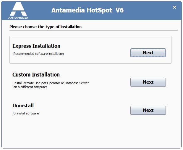 HotSpot Installation I Antamedia software