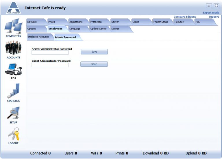 How to set Internet Cafe Client Administrator password? I Antamedia ...