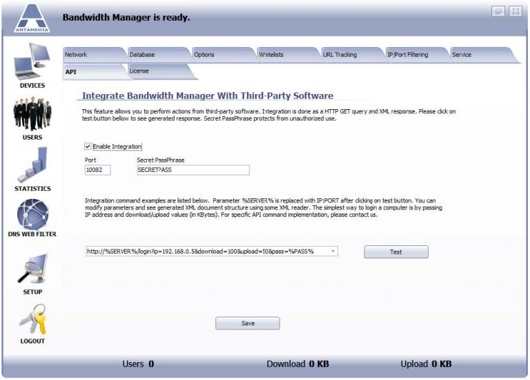API Integration I Antamedia software