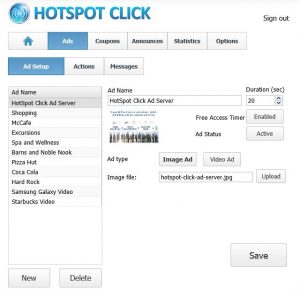 HotSpot Click Ads I Antamedia software