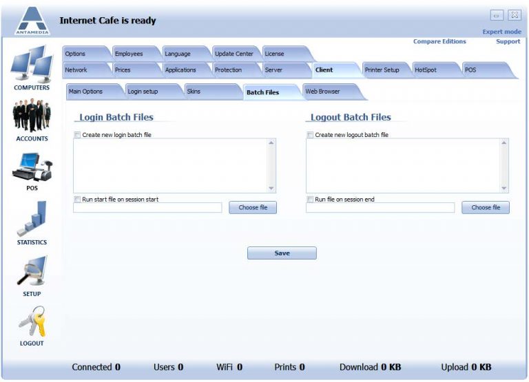 Batch Files I Antamedia software