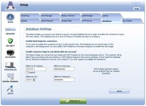 Kiosk Database I Antamedia software